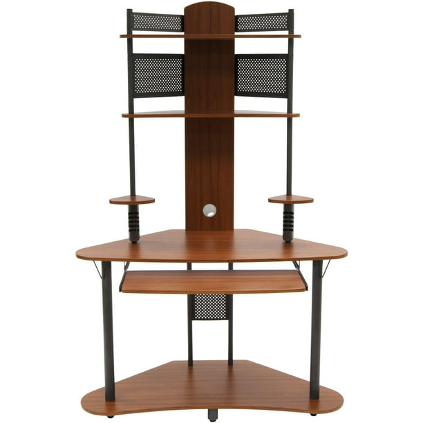 Calico Designs Arch Tower Office Computer Corner Desk Workstation with ...