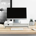 Monitor Stand Riser Desk Storage Rack Space Saving Computer Heightened ...