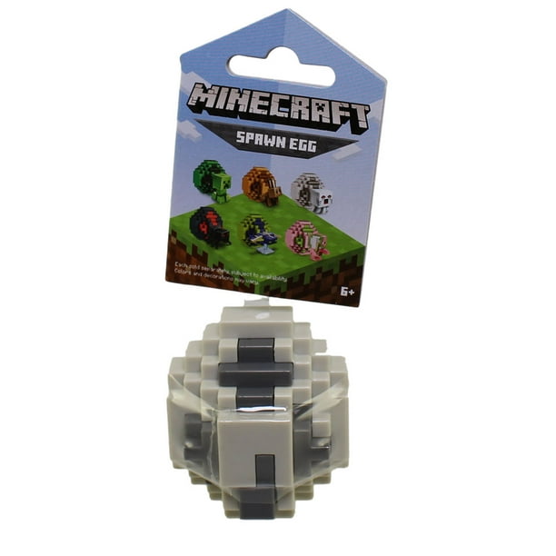 Mattel - Minecraft Spawn Egg with Mini Figure Inside S2 - GHAST (Gray ...
