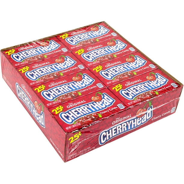 The Original Cherryhead Cherry Candy, 1.08 oz, 24 count - Walmart.com ...