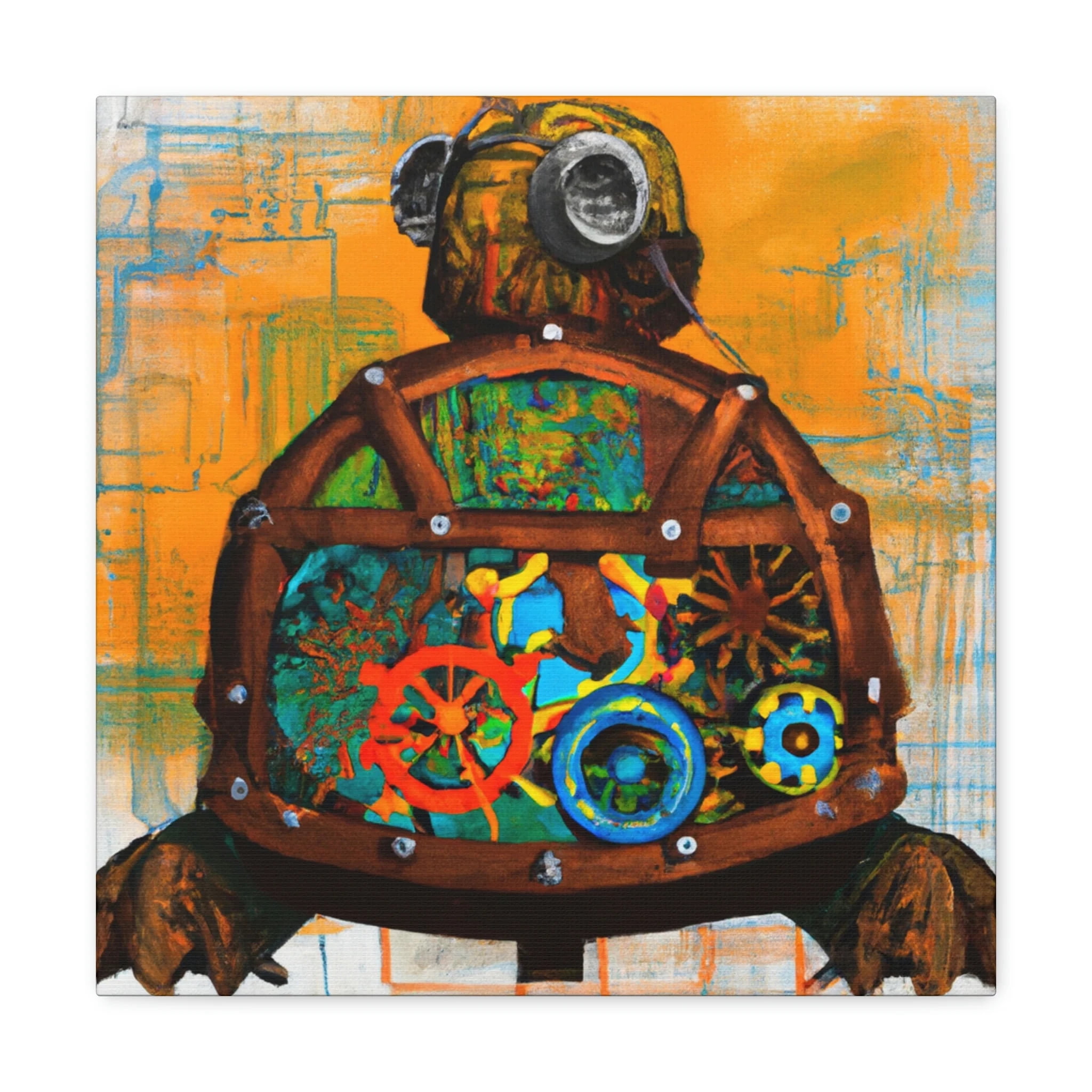 Sea Turtle Clockwork Dreams - Canvas - Walmart.com