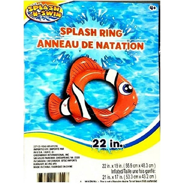 Splash-N-Swim Ring 22" Clown Fish (Nemo) - Walmart.ca
