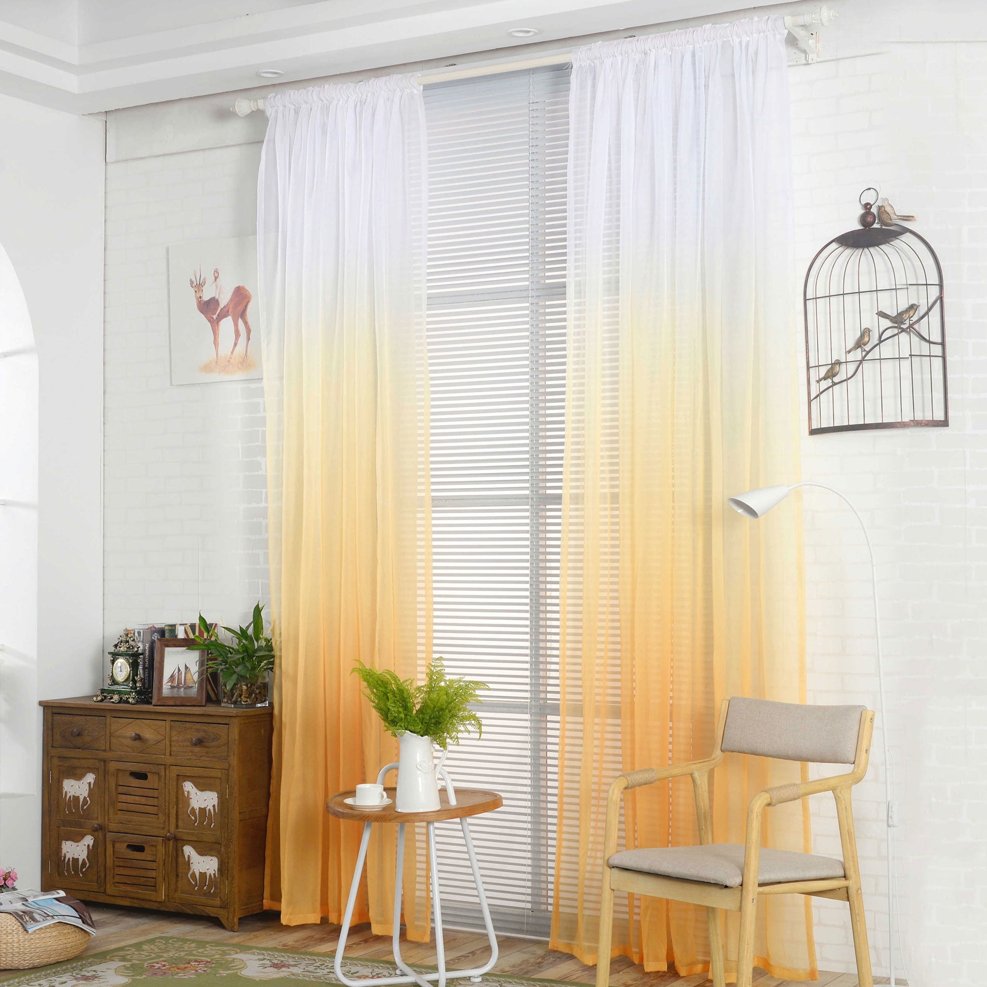 Sexy Dance Curtains Rod Pocket Sheer Voile Home Decor Luxury Drapes ...