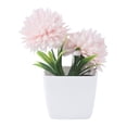 Z52LingLing Decoration Artificial Chrysanthemum Potted Plant (with Pot ...