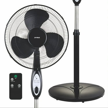 Optimus 18" Oscillating Stand Fan - Black - Walmart.com