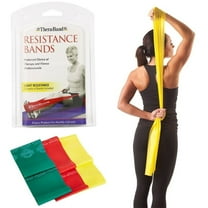 Thera-Band Professional Latex Free Resistance Bands, Yellow-Red-Green ...