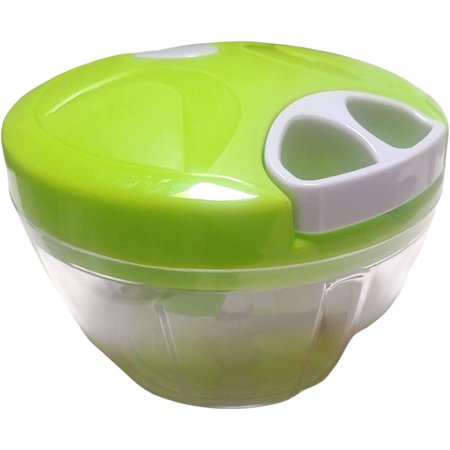 NUNADERNU Manual Garlic Chopper, 3 Blades Mini Manual Meat Choppers ...