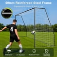 SLSY Steel Soccer Goals, 18x7/21x7/24x8 ft Soccer Goals for Backyard ...