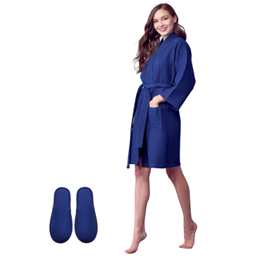 Lissome Women's and Women's Plus Waffle Wrap Robe - Walmart.com