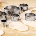 ACDANC Round Cookie Biscuit Cutter Set 12 Pieces Graduated Circle ...