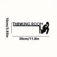 1pc Modern Metal Toilet Door Sign - Stylish Thinking Room Wall ...