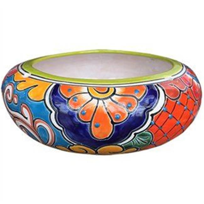 Avera Home Goods 230819 11 in. Hand Painted Talavera Planter, Pack of 2 ...