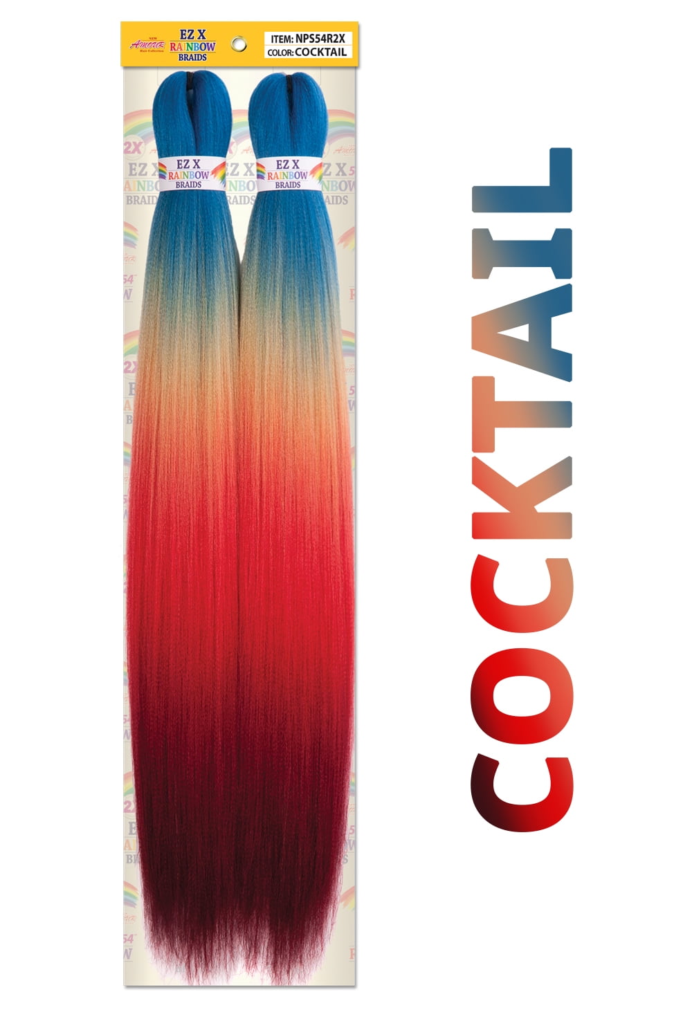 Ez X Rainbow Pre-stretched Braid 54" (1/50) - Color PEACOCK - Walmart.com