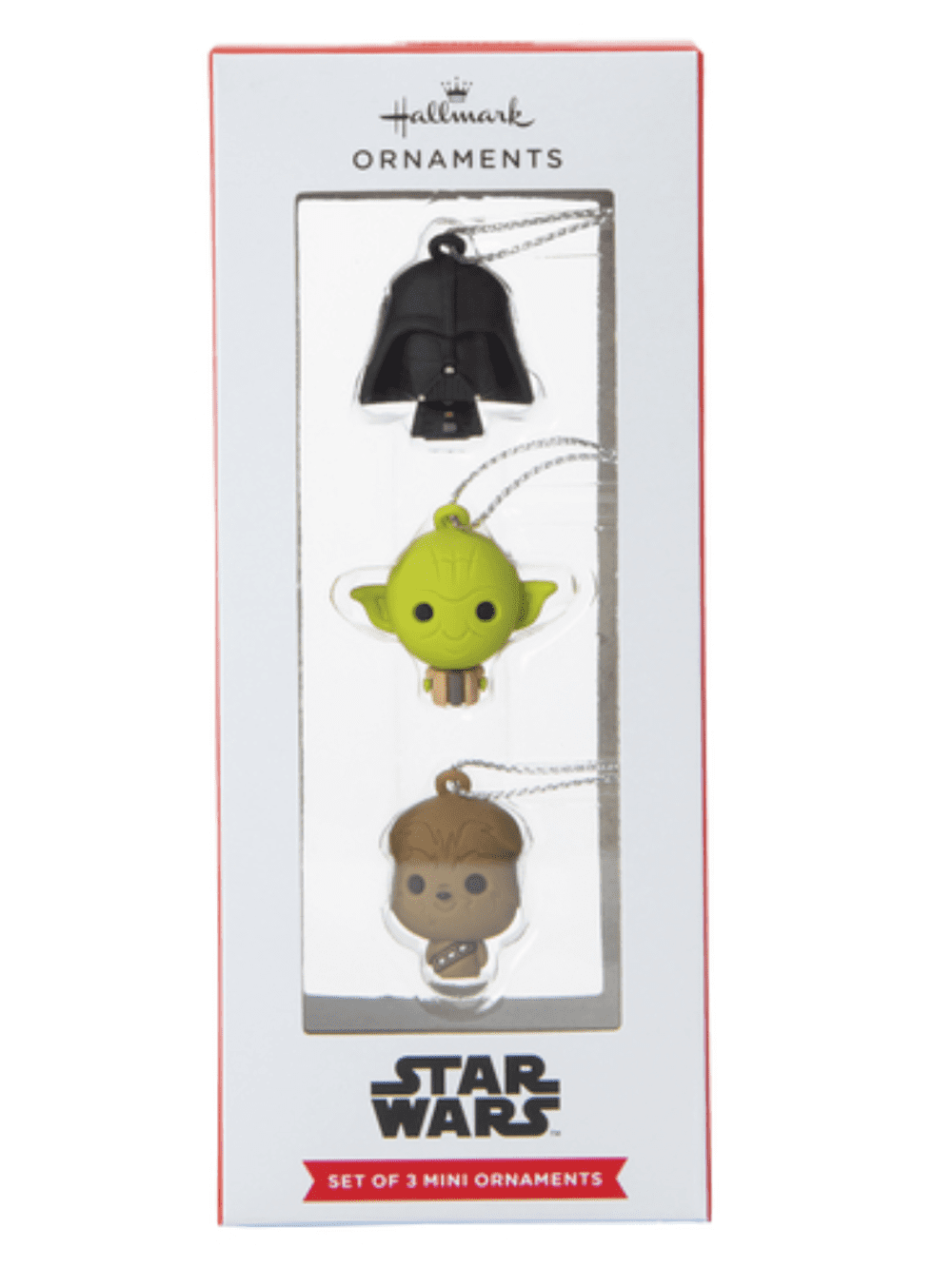 Hallmark Star Wars Yoda Chewbacca Darth Vader Miniature Ornaments Set ...