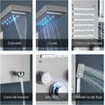 Shower Panel Tower LED Rainfall Waterfall Massage Shower System with ...