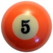 Generations Gameroom Premium Poly Resin 7 Billiard Ball, Red - Walmart.com