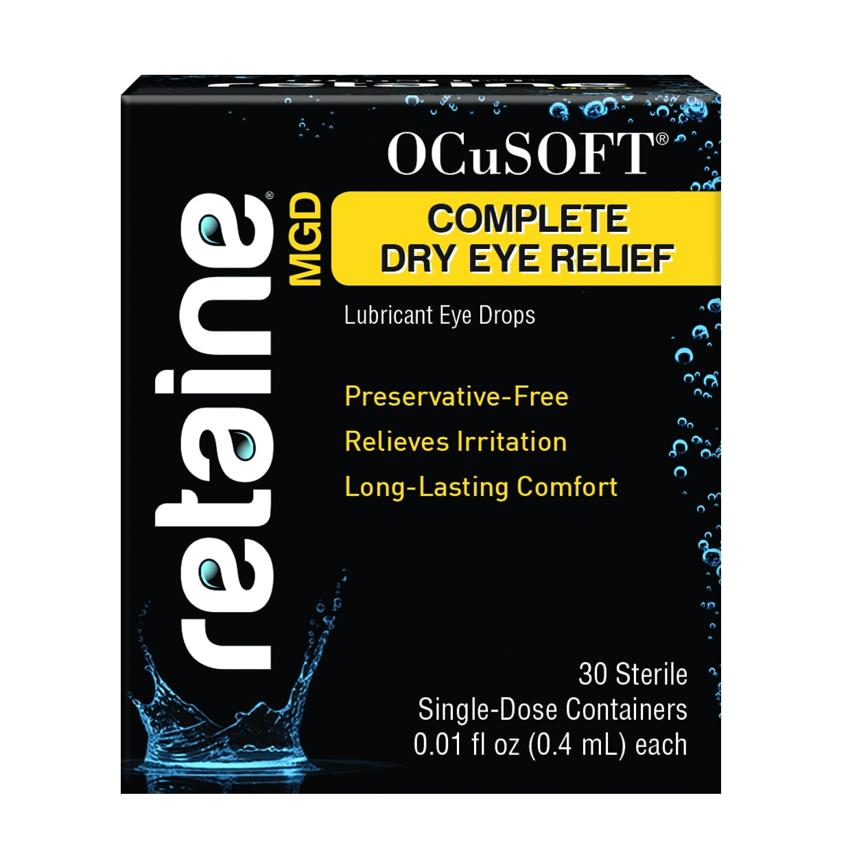 Retaine MGD Lubricant Eye Drops Single Dose Containers, 30CT - Walmart ...