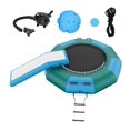 Inflatable Water Bouncer 10ft Water Trampoline with Slide, Electric ...