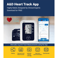 A&D Medical, Bluetooth Blood Pressure Monitor, UA-651, Wide Cuff ...