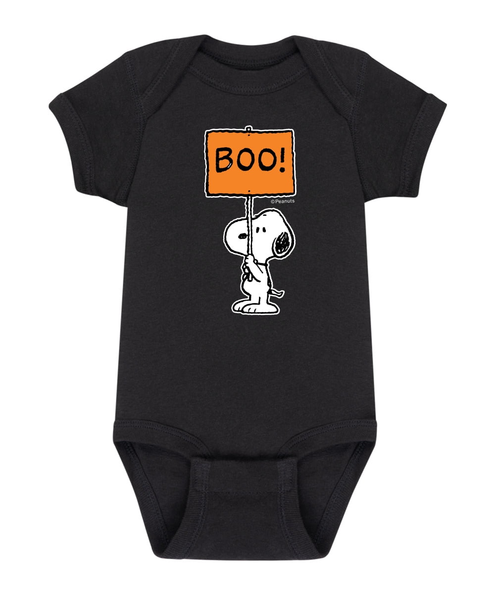 Peanuts - Snoopy Boo Sign - Infant Baby One Piece - Walmart.com