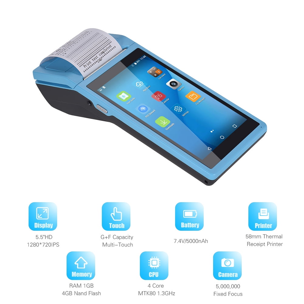 Terminal POS Inalámbrico Todo en Uno de Dcenta con Chile | Ubuy