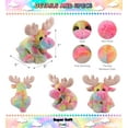 DolliBu Rainbow Floppy Moose Stuffed Animal – Soft Huggable Moose ...