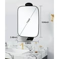 TOUCHBeauty 3X Shower Mirrors for Shaving with Razor Holder, Heldhand ...