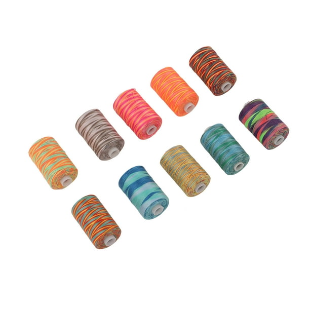 Sewing Machine Thread Embroidery Machine Thread 10 Pieces Variegated ...