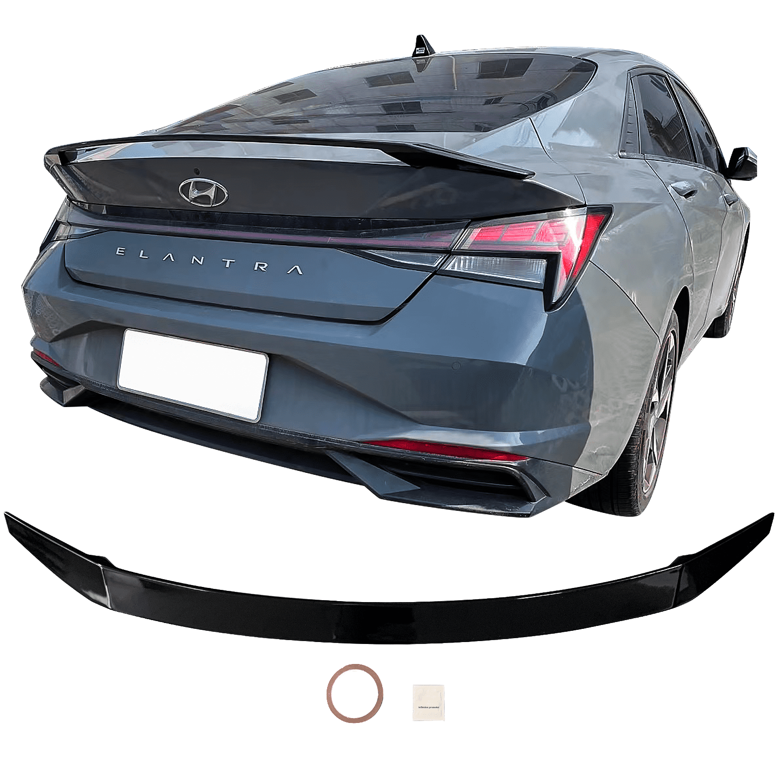 Ikon Motorsports Trunk Spoiler Compatible With 2021-2023 Hyundai ...