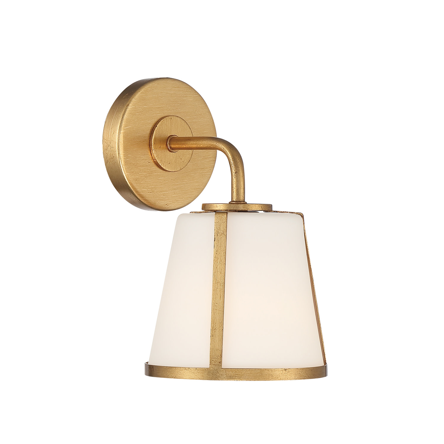 Fulton 1 Light Antique Gold Wall Mount - Walmart.com