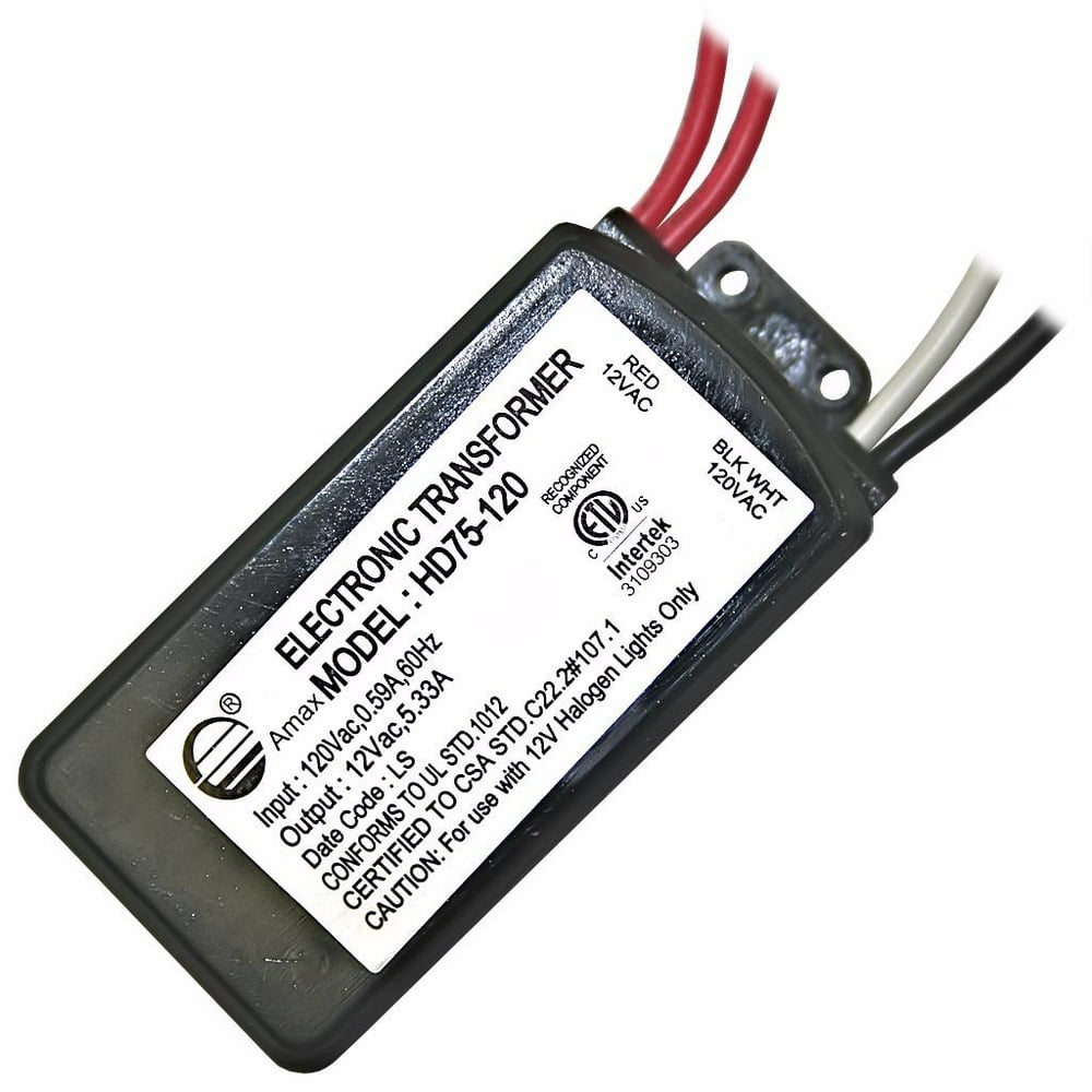 General 12750 - 75 watt 12/120 volt Electronic Transformer Class II ...