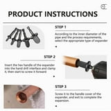 Hymnorq 5PC Flaring Tool Drill Bit Set for HVAC Air Conditioner Copper ...