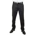Slim Fit Men's Solid Suit Pants Trouser Flat Front No Pleats Dress ...