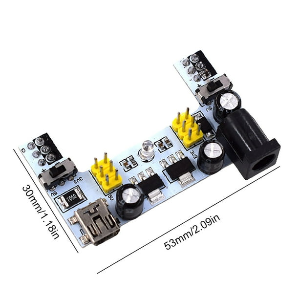 Módulo de fuente de alimentación MB102 Mini USB Breadboard DC 5/33 V ...