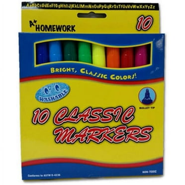 Crayola 40CT Classic Broad Line Washable Markers, Bulk Case of 6 Boxes ...