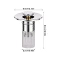 1pc Universal Push Button Sink Water Stopper, Pop Up Drain Plug with ...