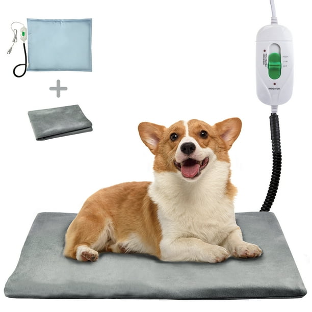 Thermostatic Dog Cat Puppies Heating Pad with Chew Resistant Cord ...