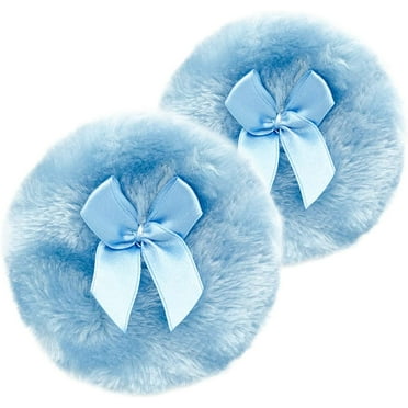 2 Pack Large Body Powder Puff, Soft and Furry Puff with Ribbon Handle ...
