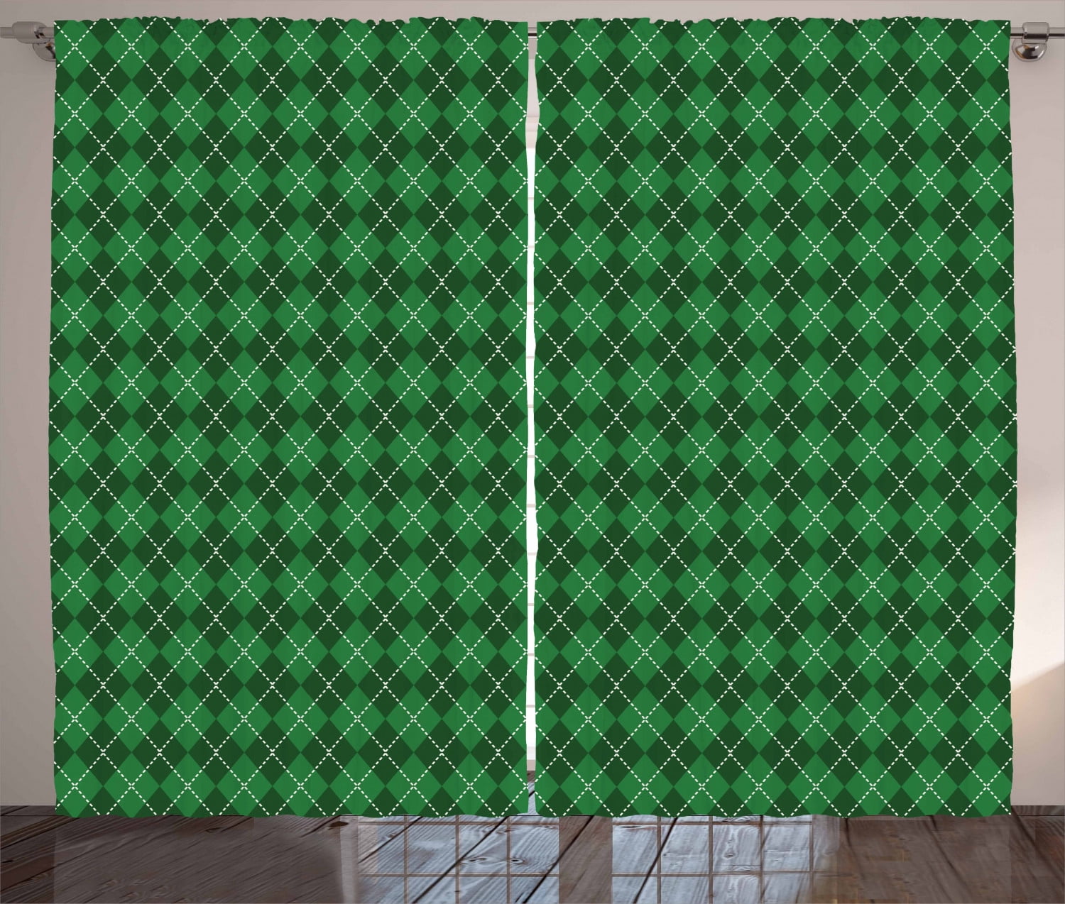 Irish Curtains 2 Panels Set, St. Patrick's Day Celebration Inspired ...