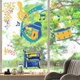 8 Styles Music Window Decals Stickers Instruments Musical Note Wall ...