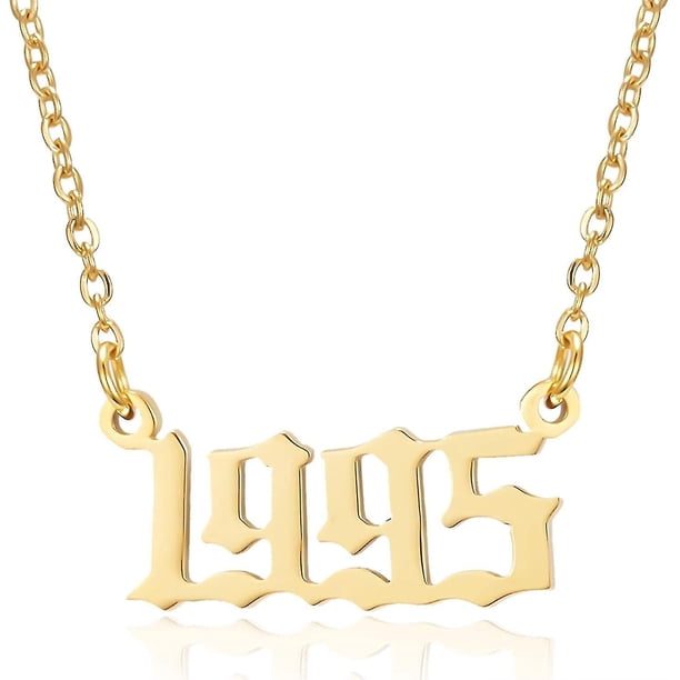 Birth Year Number Pendant Necklace Less Steel Number Nec - Walmart.ca