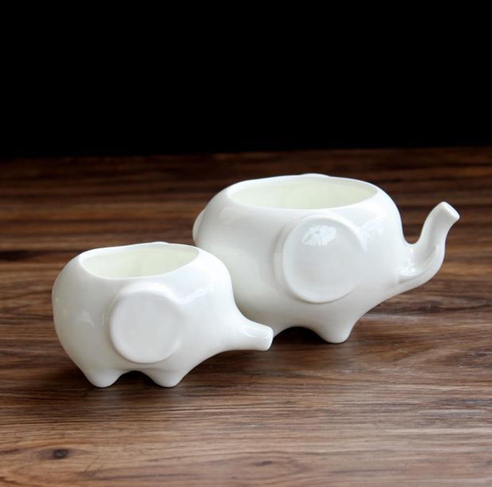 White King Elephant Planter Art & Collectibles Sculpture etna.com.pe
