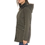 S.E.B. by Sebby Quilted Jacket with Detachable Hood (Women’s) - Walmart.com