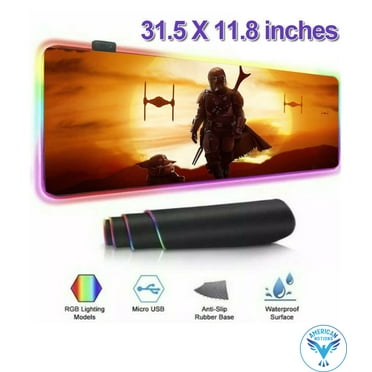 RGB Gaming Large Extended Soft Led Mouse Pad and Desk Pad with 14 ...