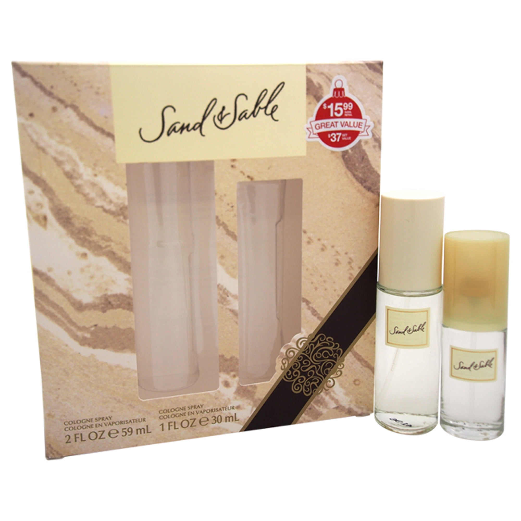 Coty Espray de colonia de 2 oz, Espray de colonia de 1 oz arena y sable ...