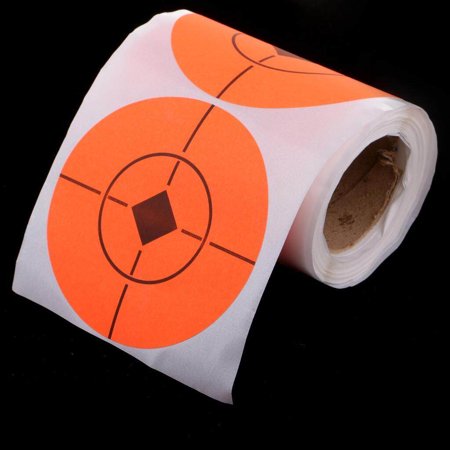 100pcs Paper Target Roll Florescent 3" Adhesive Shooting Practice Paper ...