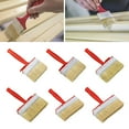4 Pack Wall and Deck Stain Brushes with Ferrules Accessory for Solvent ...
