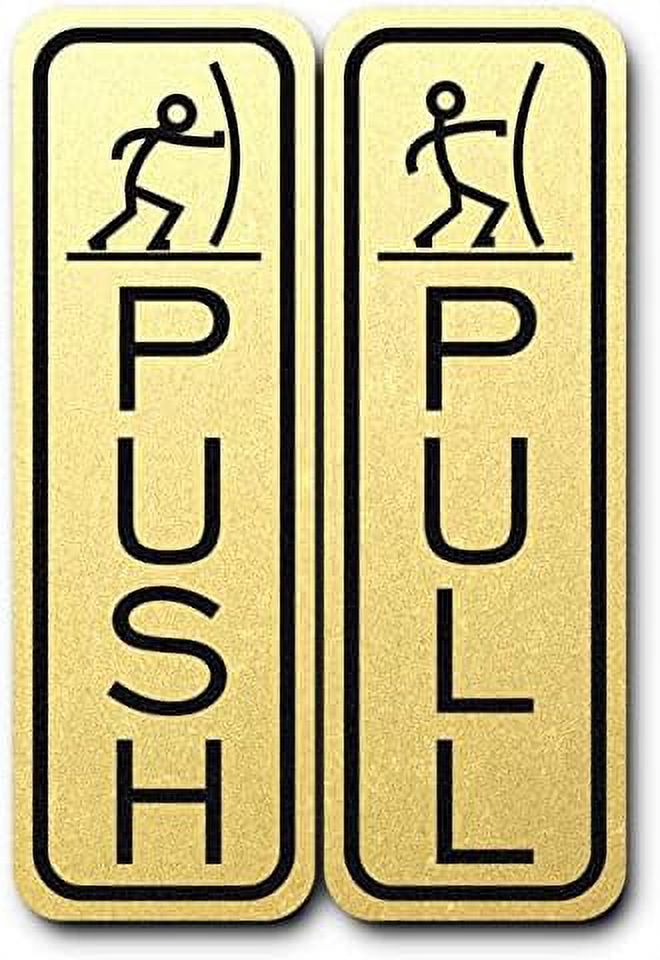 Classic Fun Push Pull Door Signs - Amusing Graphic Design | Durable ...