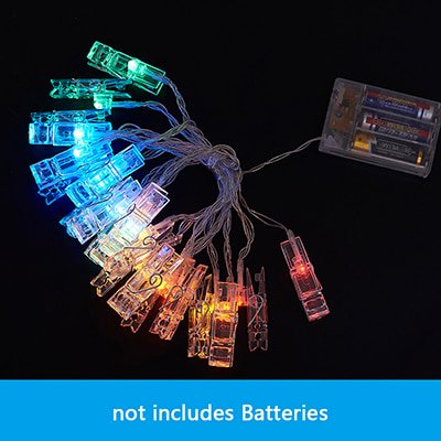 Photo Hanging Clips String Light Photo Collage Display Led Twinkle ...