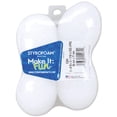 (4 pack) Floracraft Styrofoam Eggs, 3-1/16" x 2-15/16", 4/Pkg, White ...